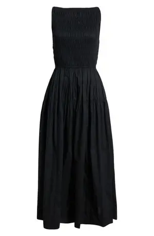 DÔEN Melie Boat Neck Midi Dress