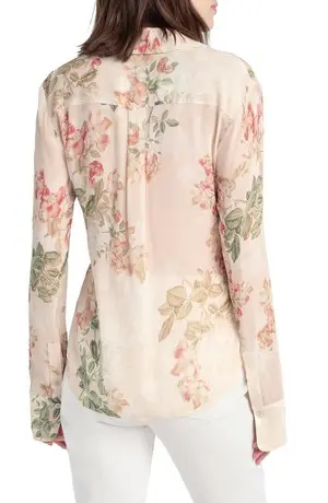 FAVORITE DAUGHTER The Bailey Georgette Printed Button-up Shirt
