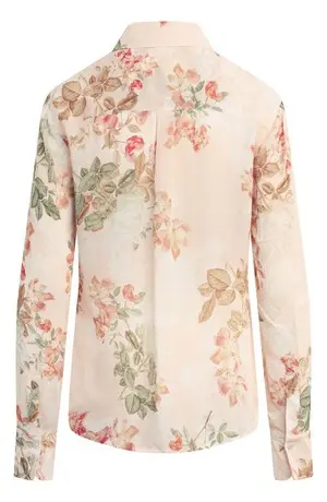FAVORITE DAUGHTER The Bailey Georgette Printed Button-up Shirt