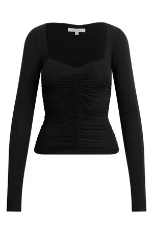 FAVORITE DAUGHTER Tracy Ruched Jersey Top