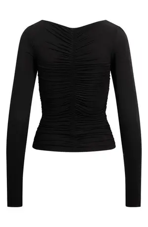 FAVORITE DAUGHTER Tracy Ruched Jersey Top