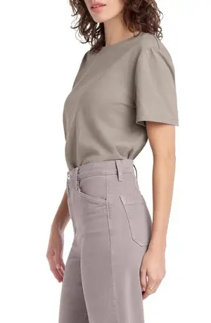 FAVORITE DAUGHTER Organic Cotton Jersey T-shirt - Soft Taupe