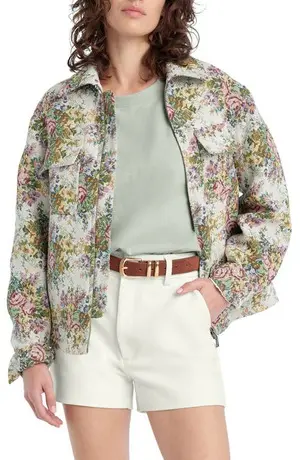 FAVORITE DAUGHTER The Rinnie Jacket - Floral Jacquard