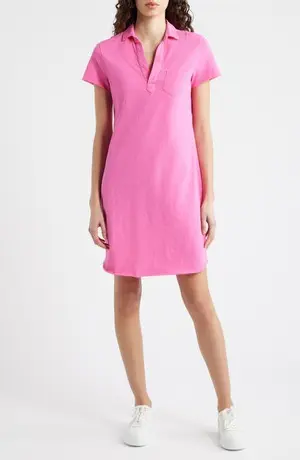 Frank & Eileen Lauren Polo Dress - Pink Lotus