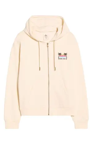 Rip Curl Aloha Zip-up Fleece Hoodie - Bone