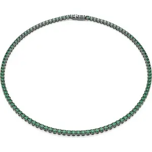 SWAROVSKI Matrix Tennis Necklace - Green