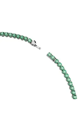 SWAROVSKI Matrix Tennis Necklace - Green