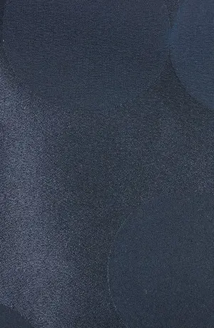CLIFTON WILSON Circles Silk Pocket Square - Navy