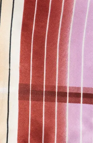 CLIFTON WILSON Stripe Silk Pocket Square