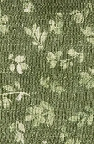 CLIFTON WILSON Floral Linen Pocket Square