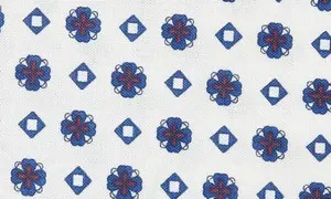 CLIFTON WILSON Diamond Cotton Pocket Square