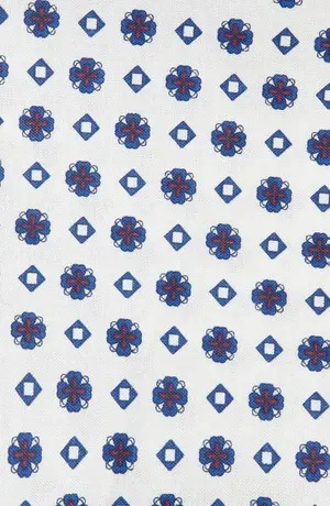 CLIFTON WILSON Diamond Cotton Pocket Square