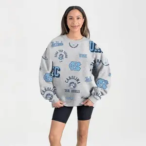 GAMEDAY COUTURE North Carolina Tar Heels Always On Repeat Fleece Sweatshirt - Gray