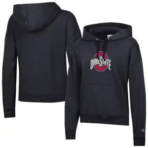 Champion Ohio State Buckeyes Powerblend Fleece Pullover Hoodie - Black