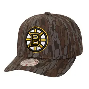 Mitchell & Ness Boston Bruins Hidden Pro Crown Adjustable Hat - Camo