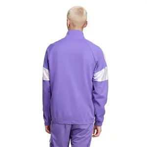 Adidas Real Madrid Lifestyle Full-zip Track Jacket - Purple