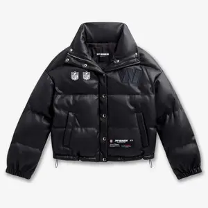 OFF SEASON Washington Commanders Faux Leather Puffer Jacket