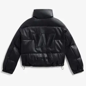 OFF SEASON Washington Commanders Faux Leather Puffer Jacket