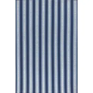 MAD MATS Vertical Stripe Rug - Blue White - 6'x9'