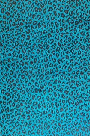 MAD MATS Leopard Rug Turquoise - 6'x9'
