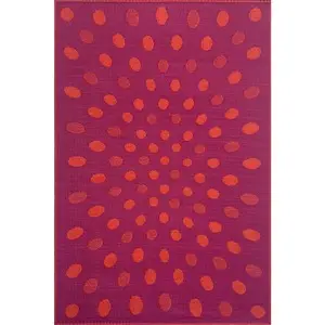 MAD MATS Dots Rug - Orange Red - 5'x8'