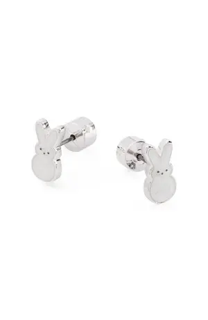 ALEX AND ANI Peeps® Pearlized Bunny Stud Earrings