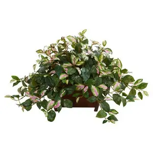 NEARLY NATURAL Hoya Artificial Plant In Decorative Planter - Green