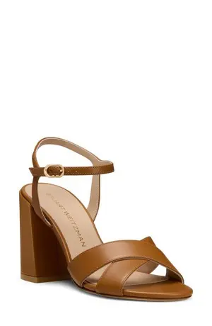 STUART WEITZMAN Alyssa Ankle Strap Sandal - Boho Tan