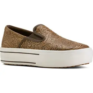 Ariat Skylar Slip-on Sneaker Brown Floral Emboss