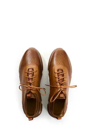 VELEZ Leather Lace-up Shoes - Honey