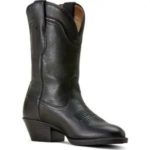 Ariat Easton R Toe Western Boot - Black