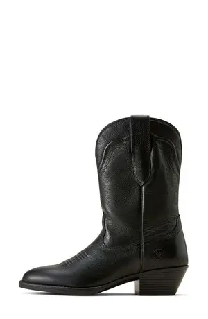 Ariat Easton R Toe Western Boot - Velvety Black