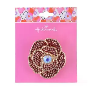 HALLMARK Stone Rose Pin