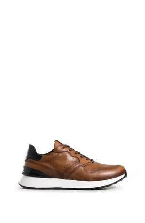 VELEZ Cooper 3 Leather Sneakers With Spoiler - Brown