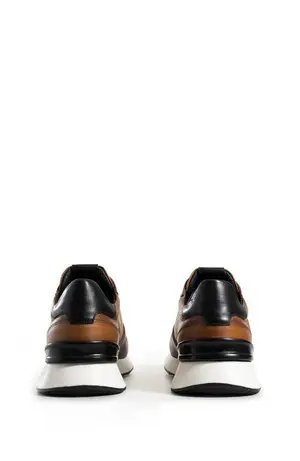 VELEZ Cooper 3 Leather Sneakers With Spoiler - Brown