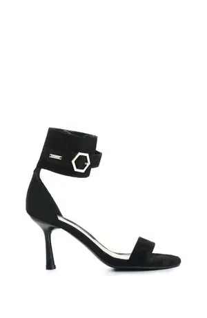 VELEZ Suede Leather Heeled Sandals