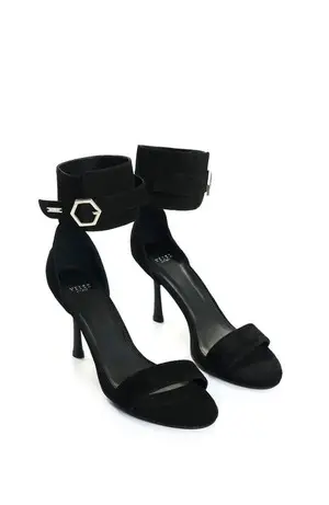 VELEZ Suede Leather Heeled Sandals