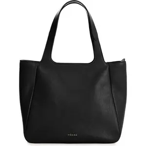VELEZ Leather Tote Bag Black