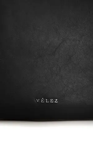 VELEZ Ailana Leather Shopping Bag