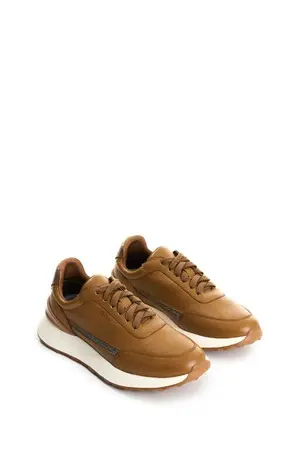 VELEZ Leather Sneakers - Honey