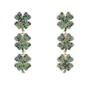 HALLMARK Four Leaf Clover Linear Earrings