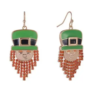 HALLMARK Leprechaun Earrings - Green