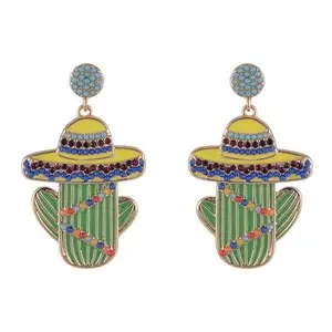 HALLMARK Sombrero Cactus Stone Earrings