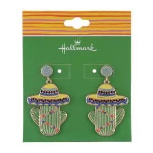 HALLMARK Sombrero Cactus Stone Earrings