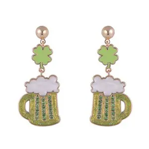 HALLMARK Beer Mug Dangle Earrings