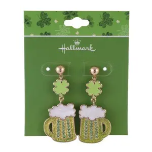 HALLMARK Beer Mug Dangle Earrings
