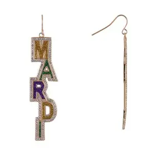 HALLMARK Mardi Gras Linear Earrings
