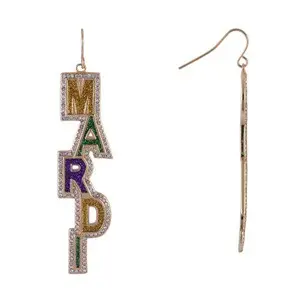 HALLMARK Mardi Gras Linear Earrings