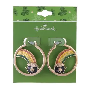 HALLMARK Pot Of Gold Hoop Earrings