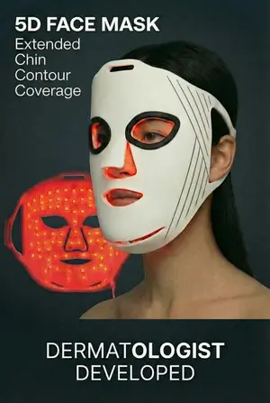 LOVERY 5d Liquid Silicone Led Light Therapy Face Maskred